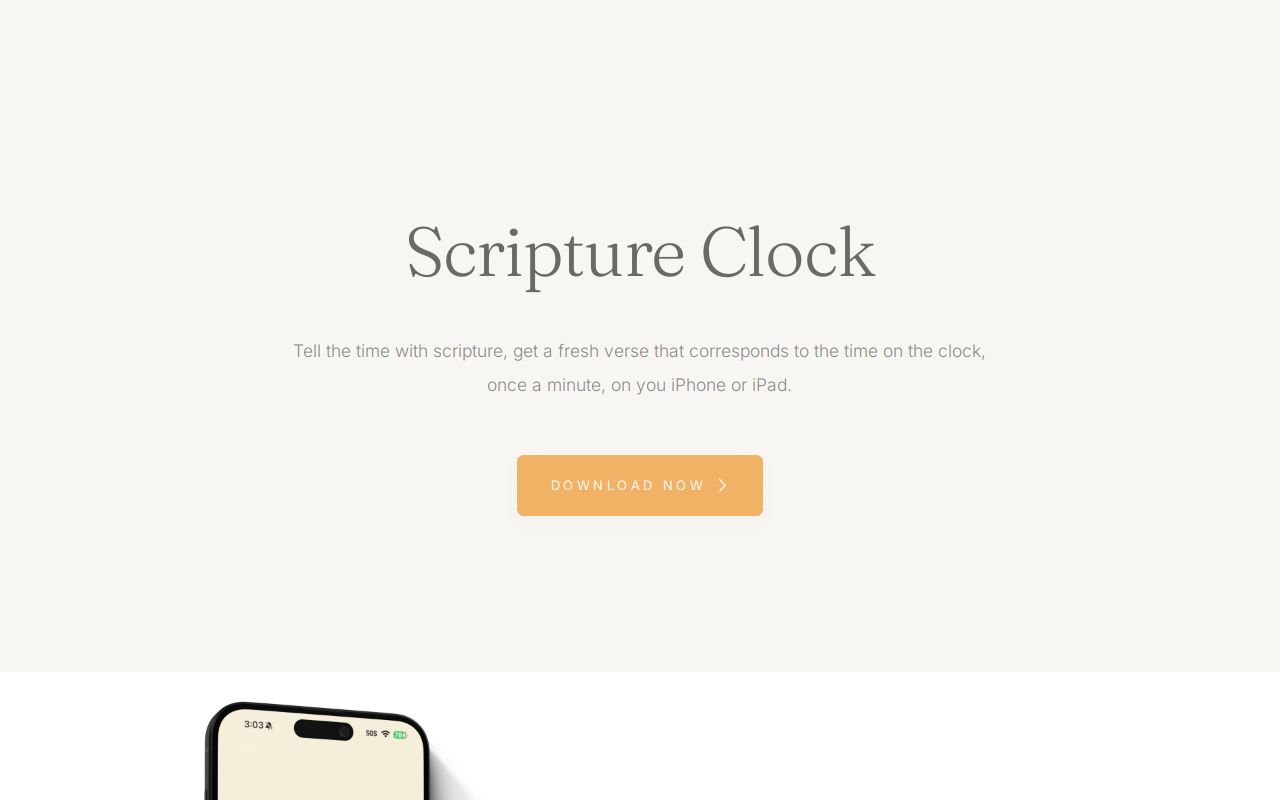 Scripture Clock